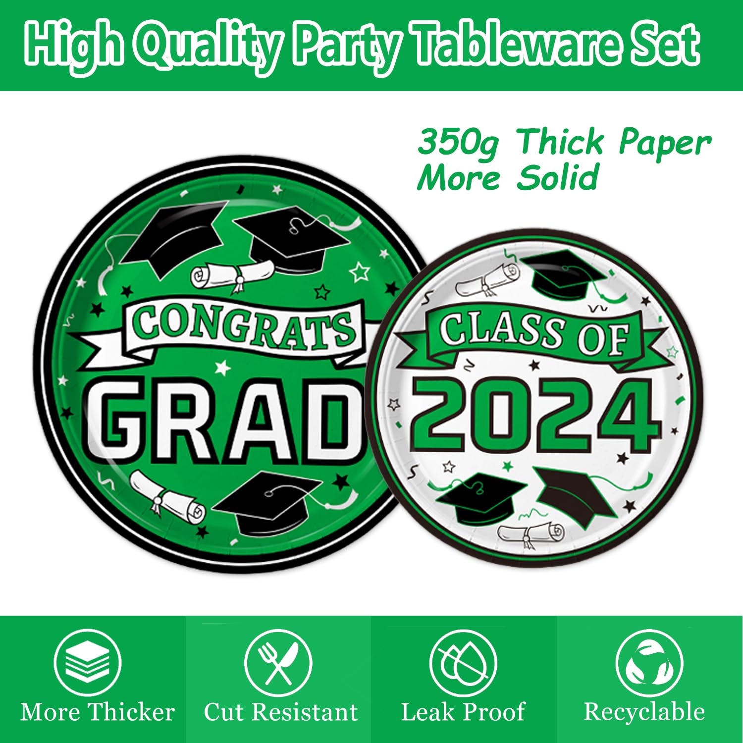Snapklik.com : Graduation Plates And Napkins 2024 Graduation Party ...