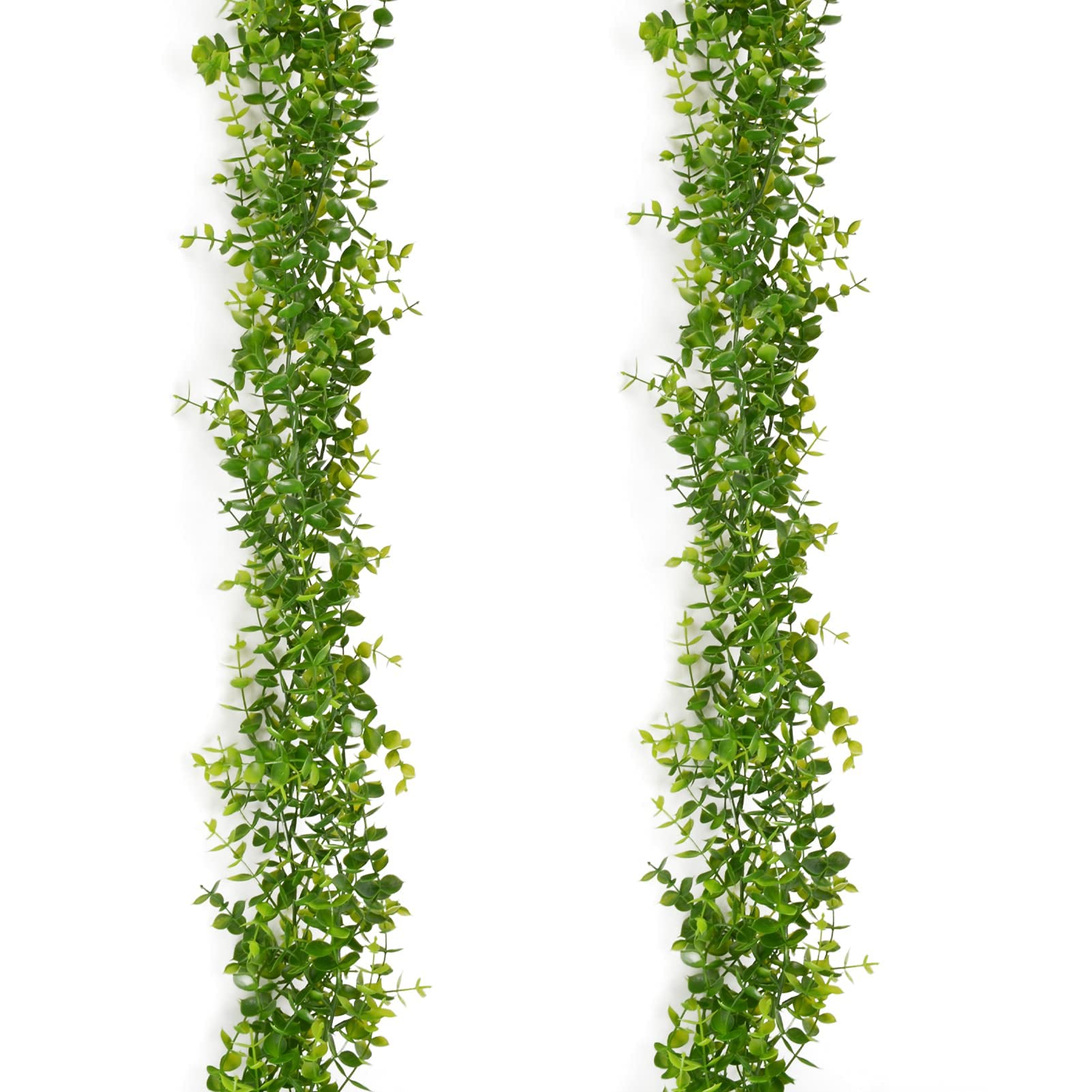 KASTWAVE Faux Eucalyptus Garland, Artificial Vines, Faux Silk ...