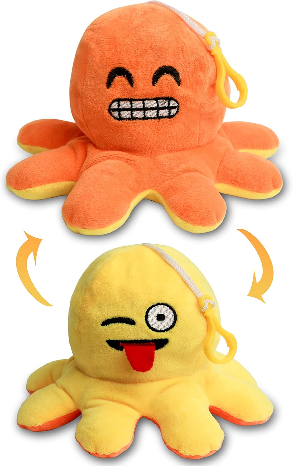 BubbleOoz Reversible Octopus plush with HOOK and THREAD, Octopus plush ...