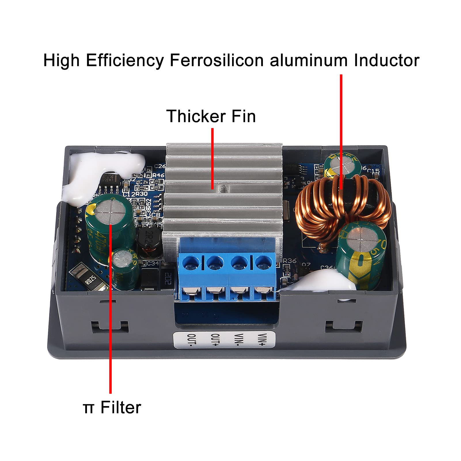 Snapklik.com : DC DC Buck Boost Converter Variable Voltage Regulator CC ...