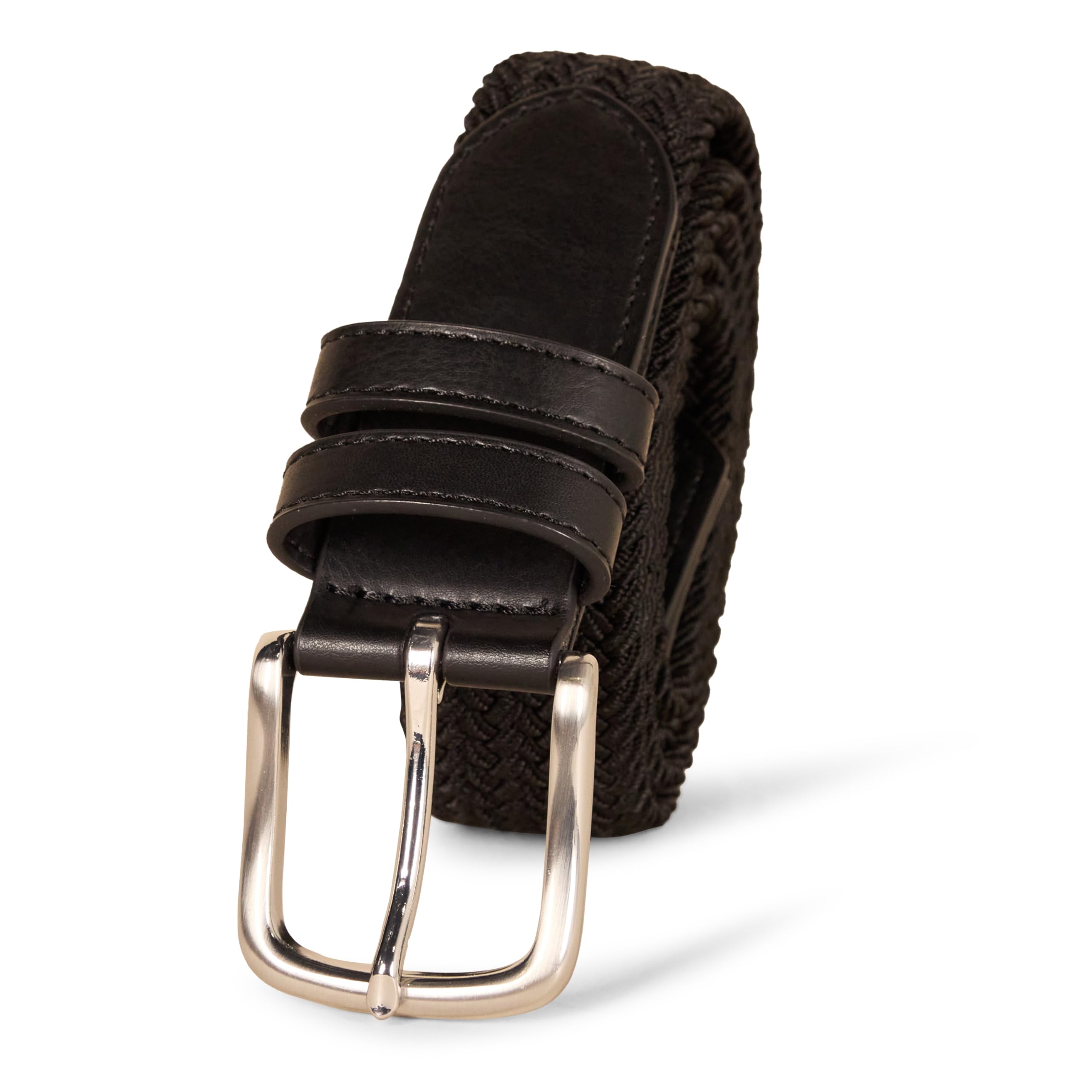 Amazon.com: Amazon Essentials Men's Stretch Woven Braid Belt : Clothing ...