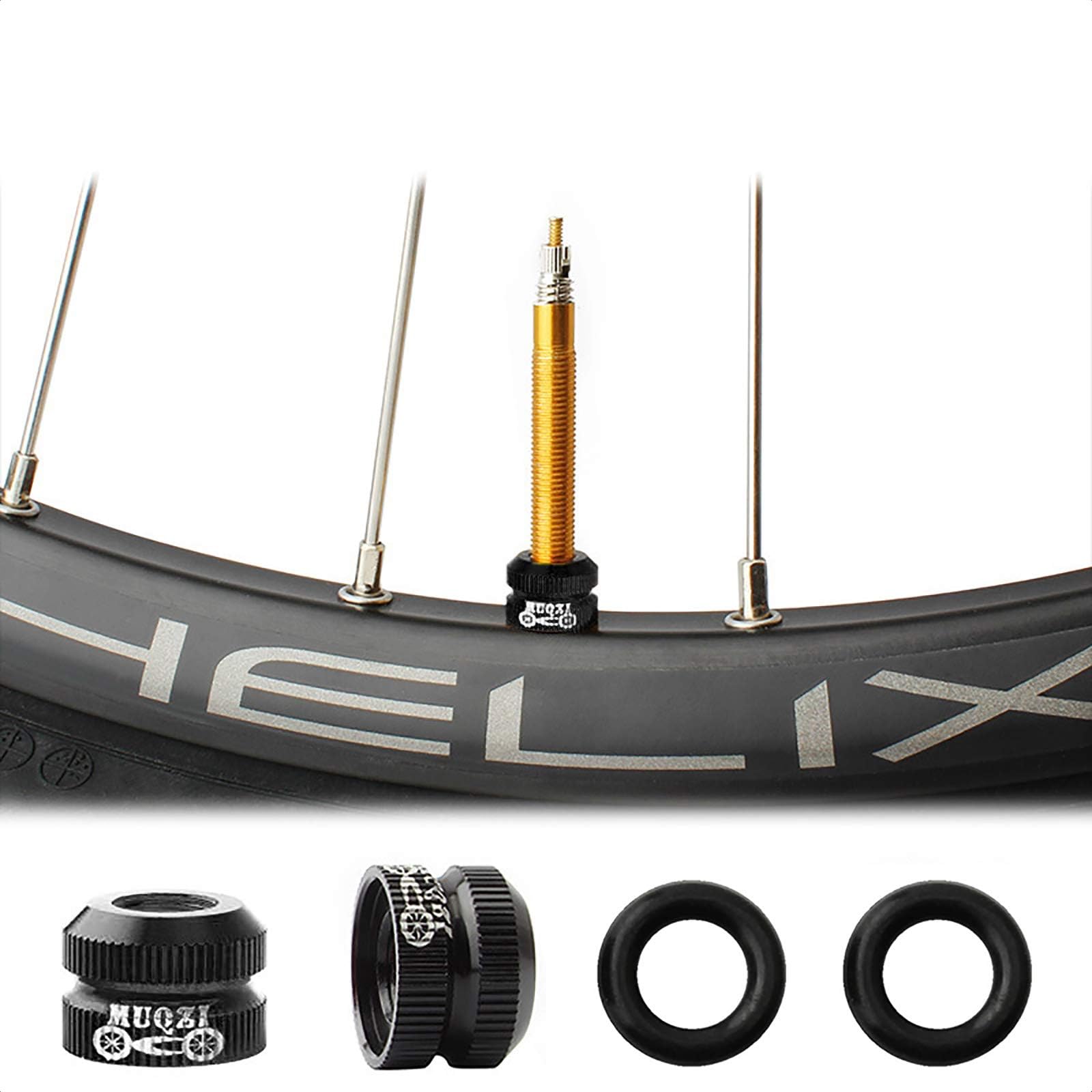 Amazon.com: 2 Pack - Schrader to Presta Rubber Grommet Style Bicycle ...