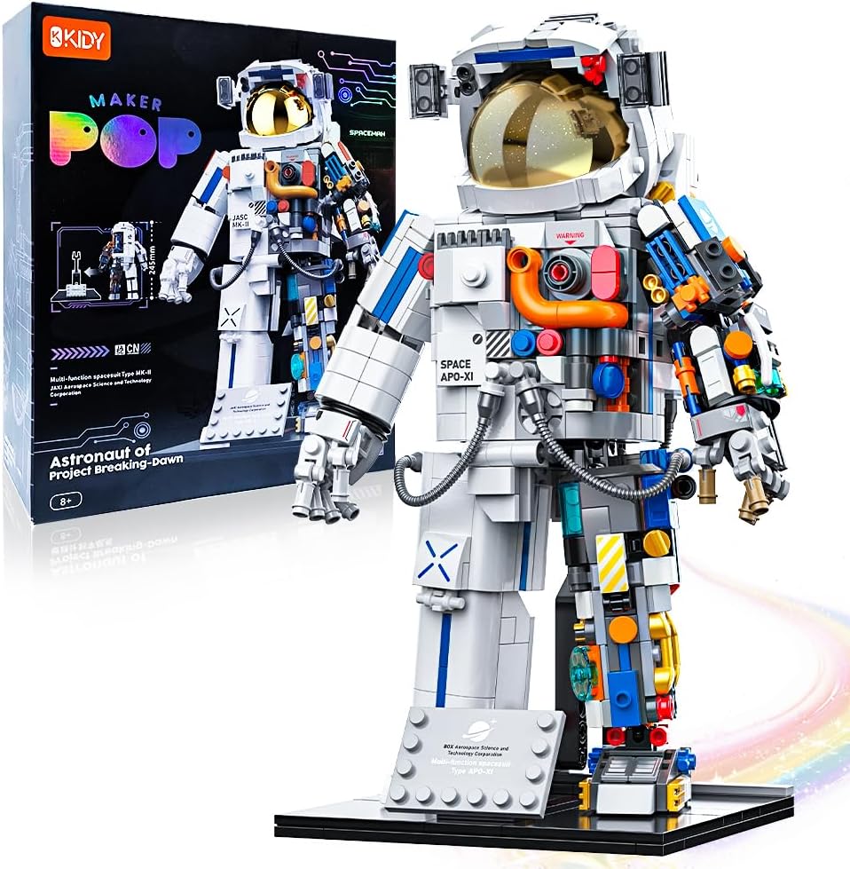 Amazon.com: OKKIDY Space Astronaut Building Blocks Sets - 896 PCS Space ...