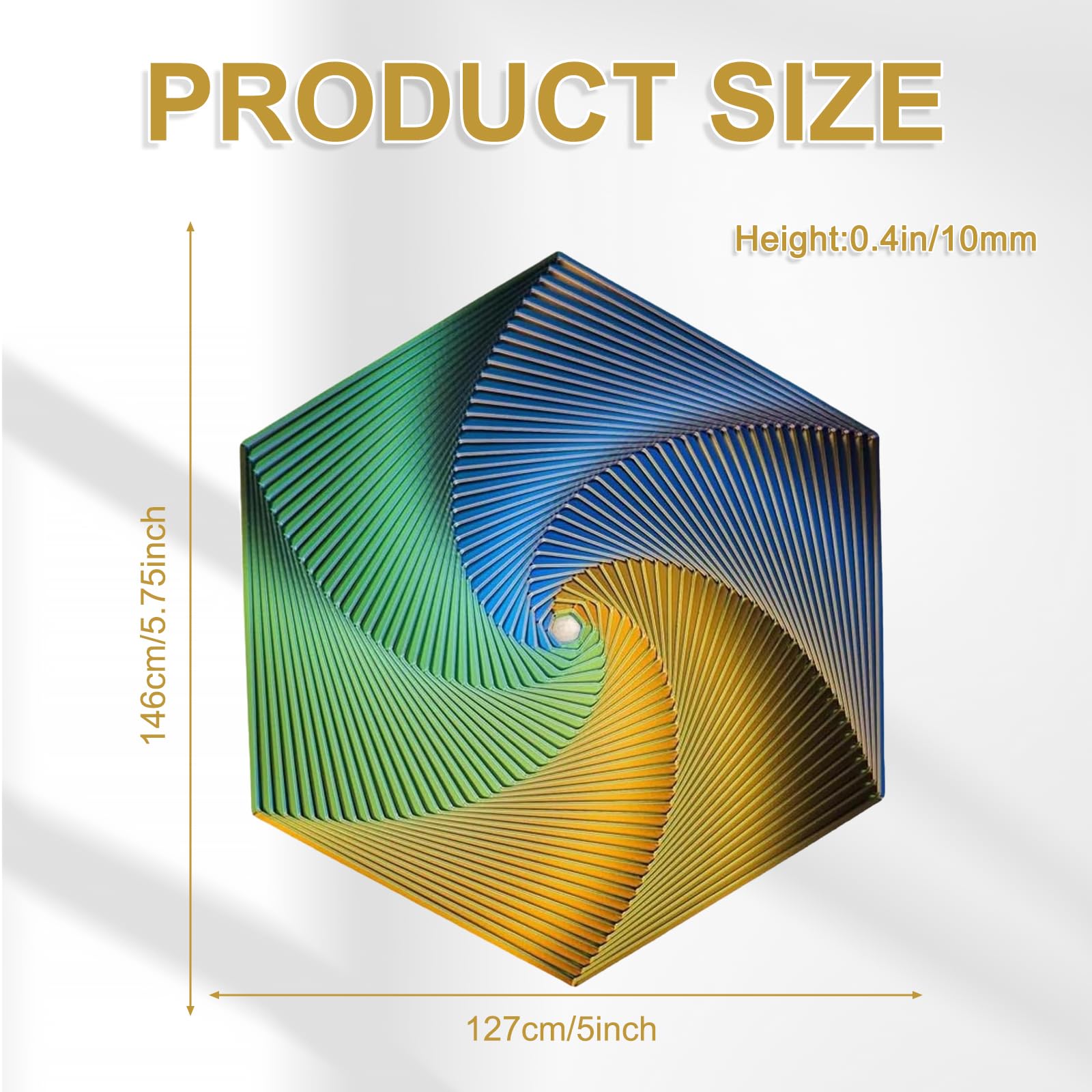 MADGININE Hexagon Fidget Toy for Adults Fractal Fidget Hexagon Fidget ...