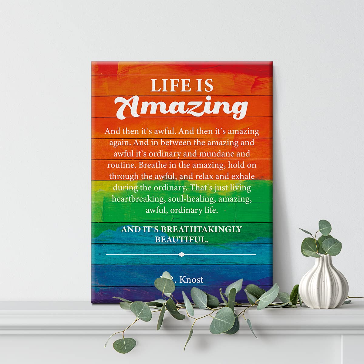 Quotiss Review Life Is Amazing Inspirational Quote By L.r.knost