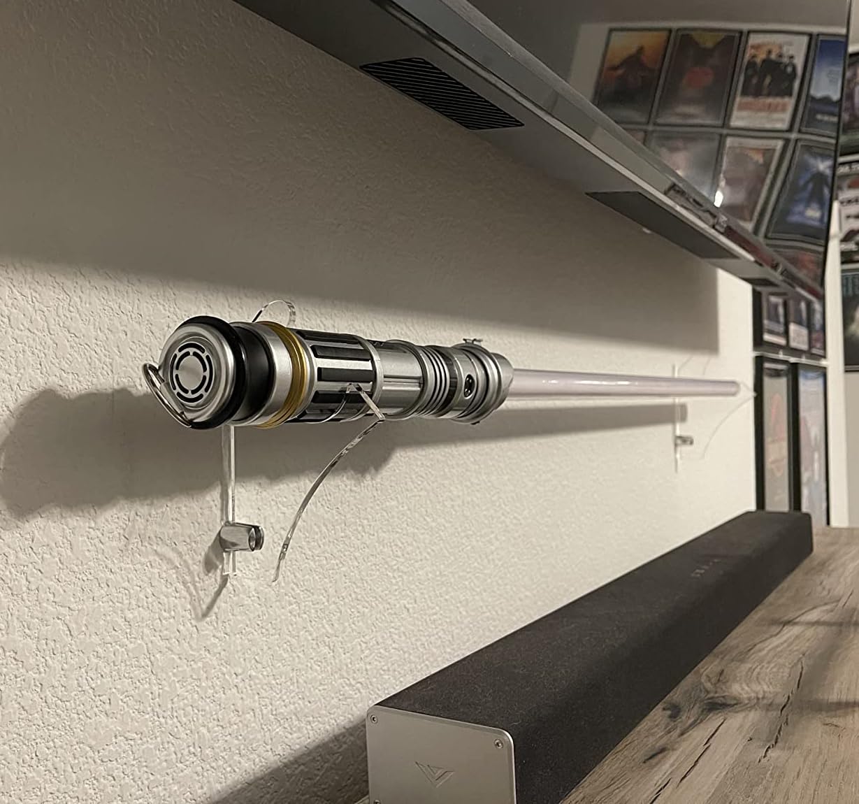 Light Saber Wall Mount WANLIAN Lightsaber Rack Wall Mounted Vertical ...