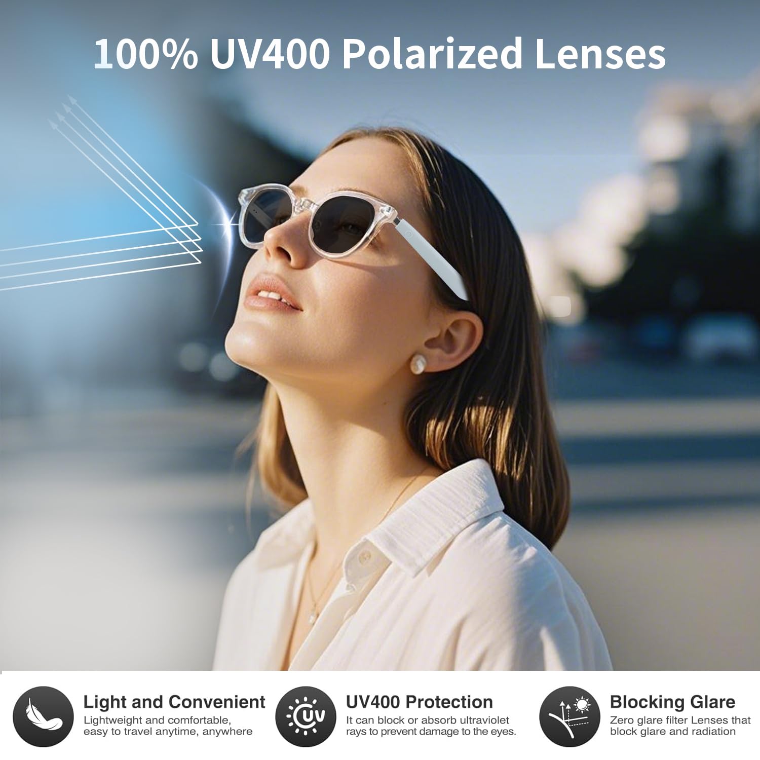 Snapklik.com : AI Translator Smart Glasses, Real-Time Bilingual ...