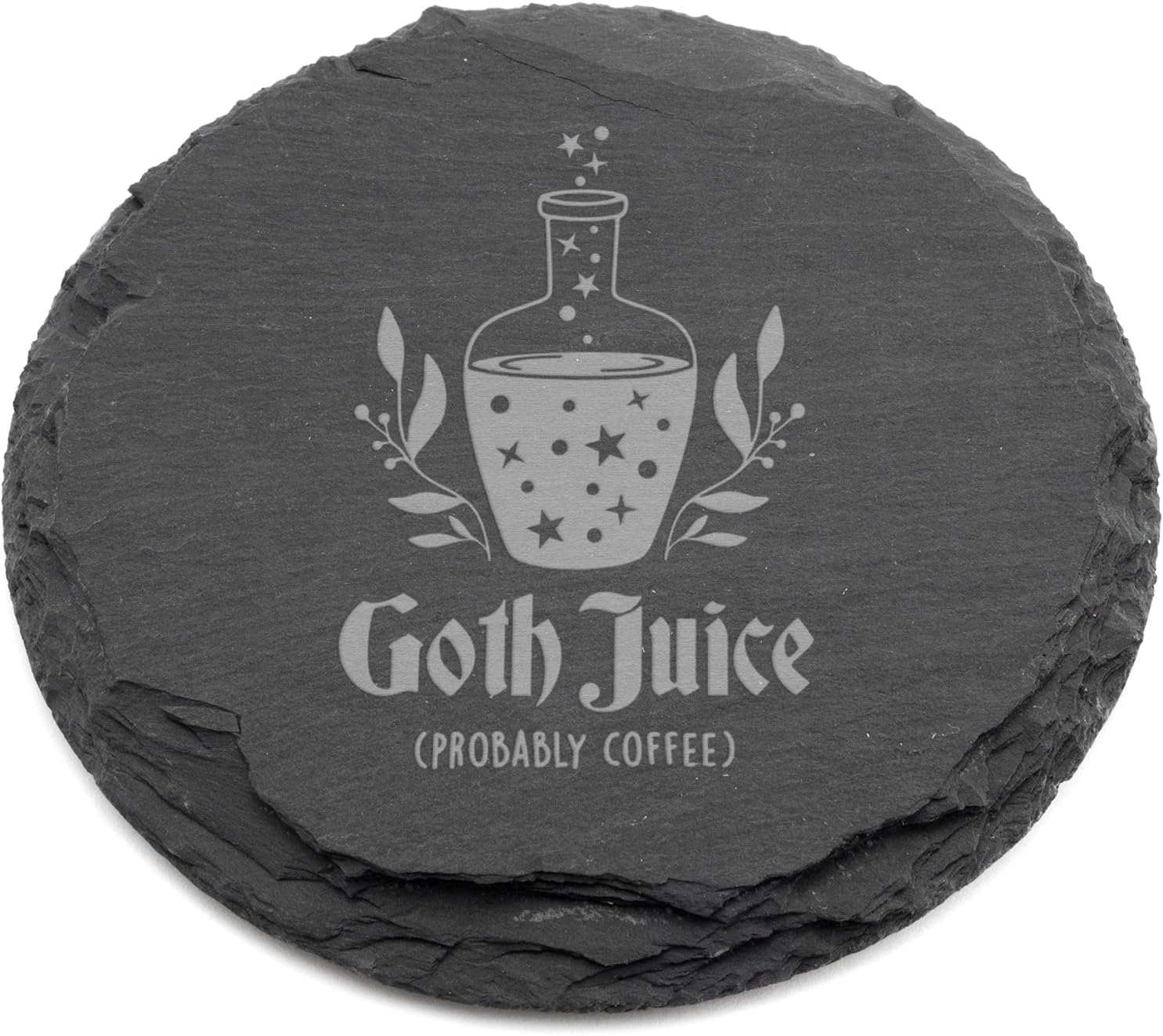 Goth Juice Slate Coaster - Gothic Drinks Coasters for Women - Halloween ...
