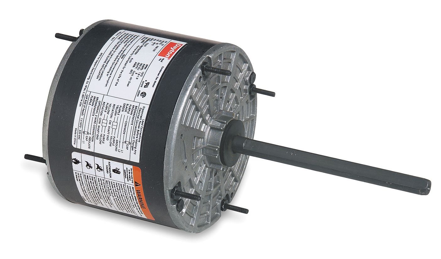 Condenser Fan Motor, 1/6 HP, 1075 rpm, 60Hz: Electronic Component ...