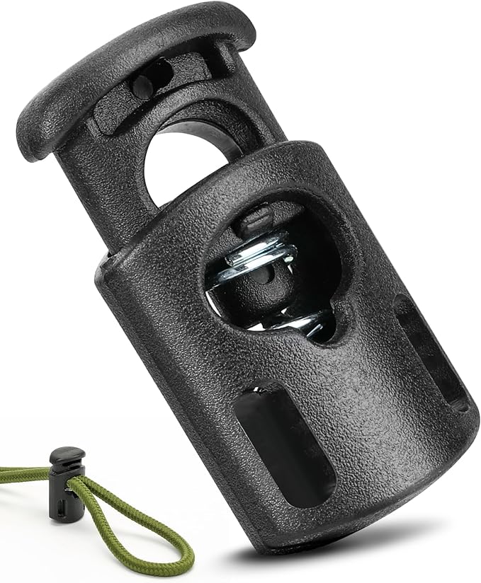 Amazon.com: Ptinyiv 12Pcs Cord Lock, Cord Locks for Drawstrings, Black ...