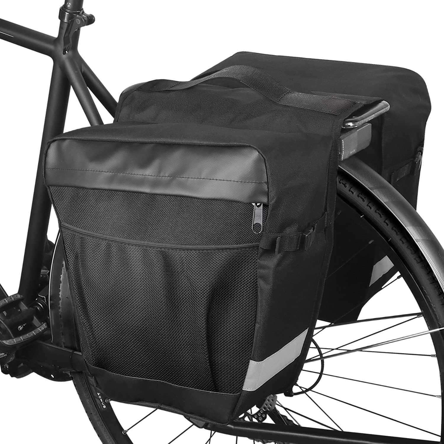Eyein Bike Pannier Rear Rack Bag, 28L Waterproof Double Bicycle Rear ...