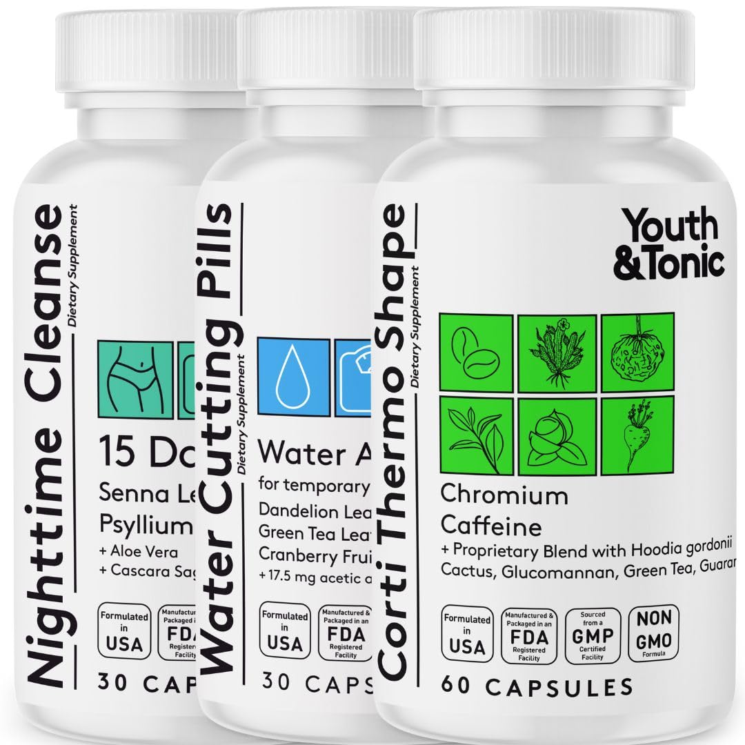 Amazon.com: Youth & Tonic Sculpt Shred Cleanse Detox 3X Weight Loss ...