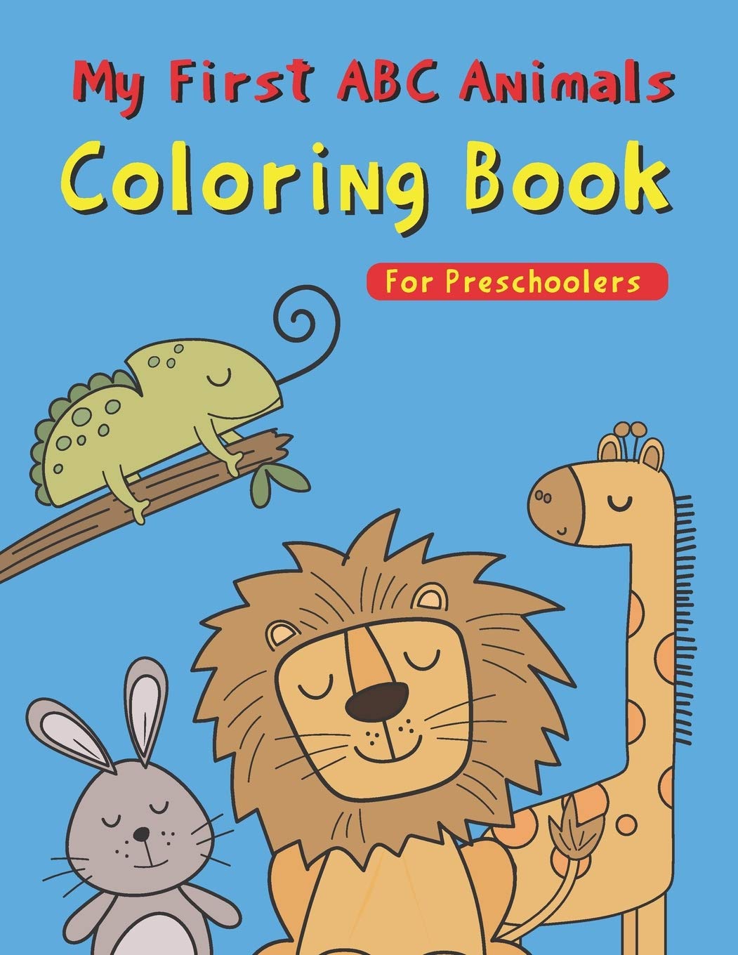 Amazon | My First ABC Animals - Coloring Book: Cute Fun Activity Book ...