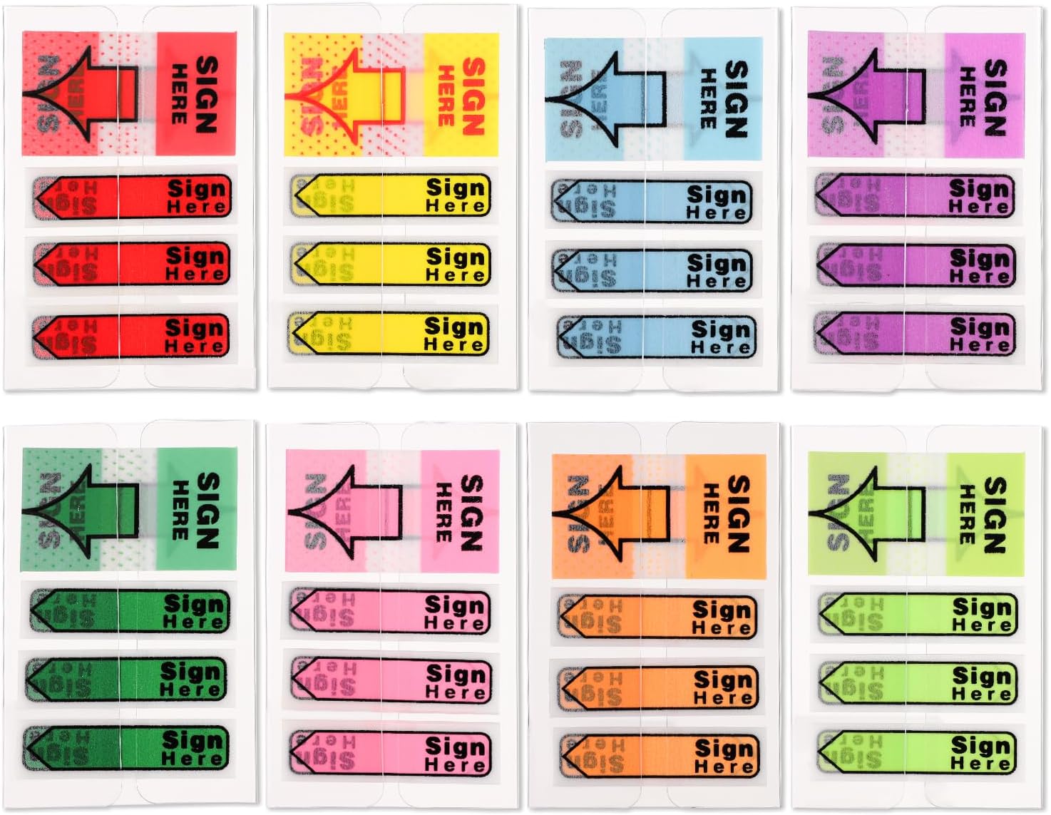 Amazon.com : Tatuo 1200 Pcs Sign Here Tabs Sign Here Stickers Sign Here ...