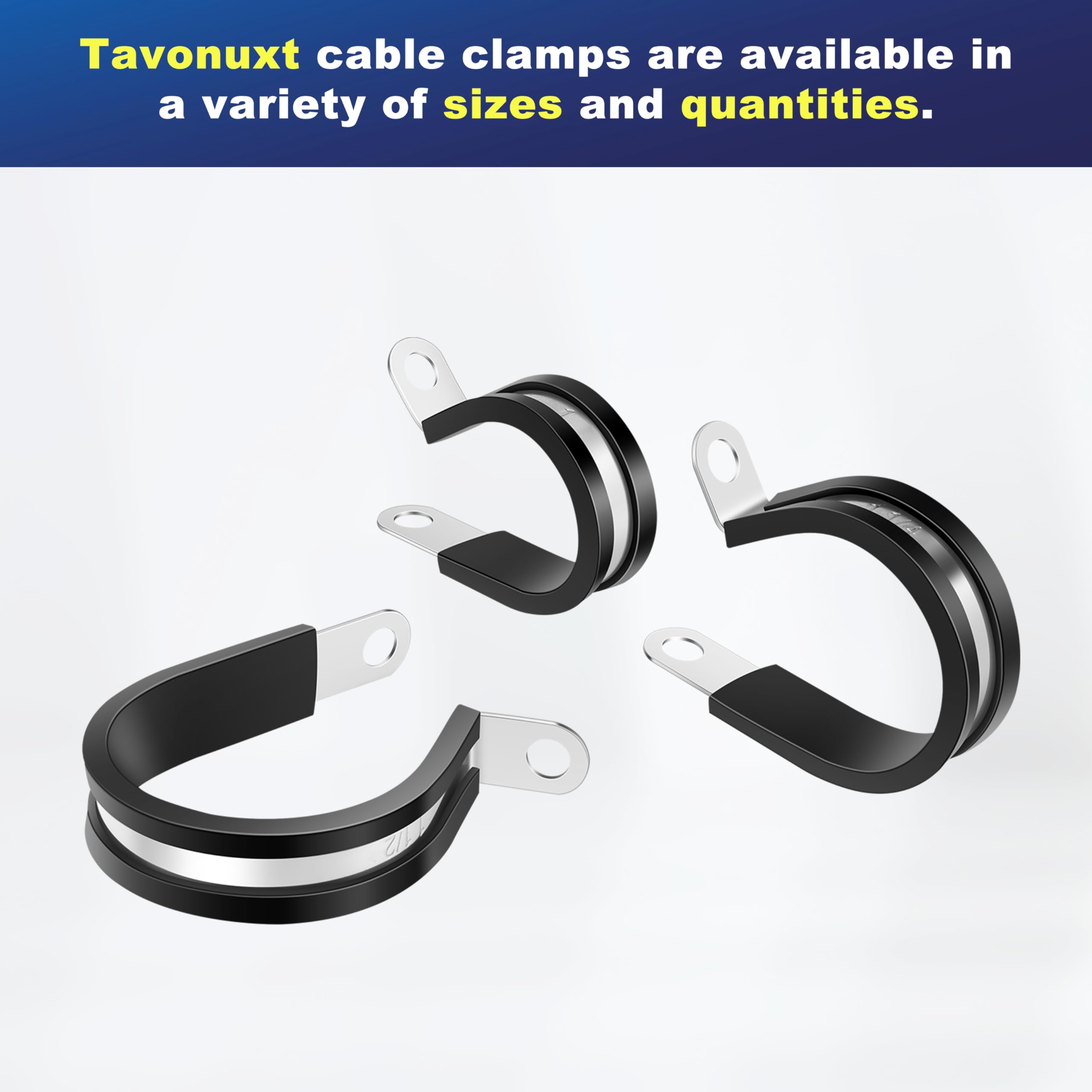 Cable Clamps Oiojuct 1/2 Inch Cable Clamp - Rubber Clamps For Cable ...