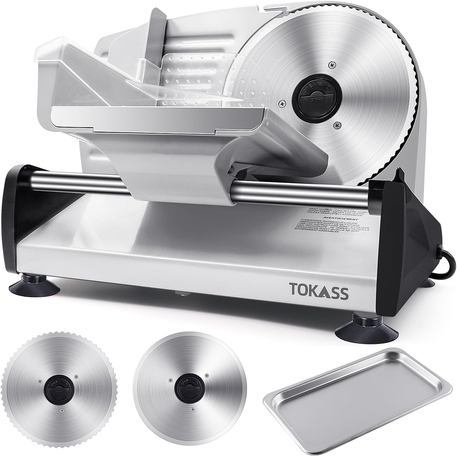 Amazon.com: Techwood Electric Meat Slicer, 200W Electric Deli Food ...