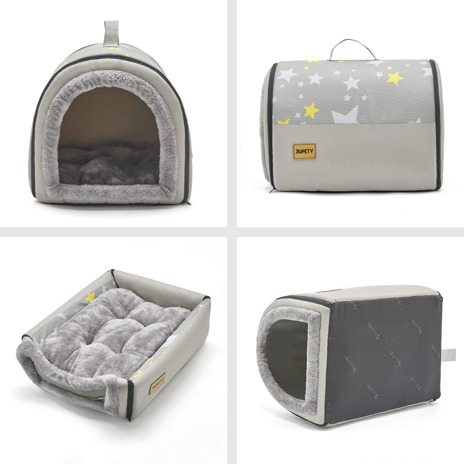 Jiupety Cozy Small Dog House, 2 in 1 Pet Dog House, M Size House for â ...