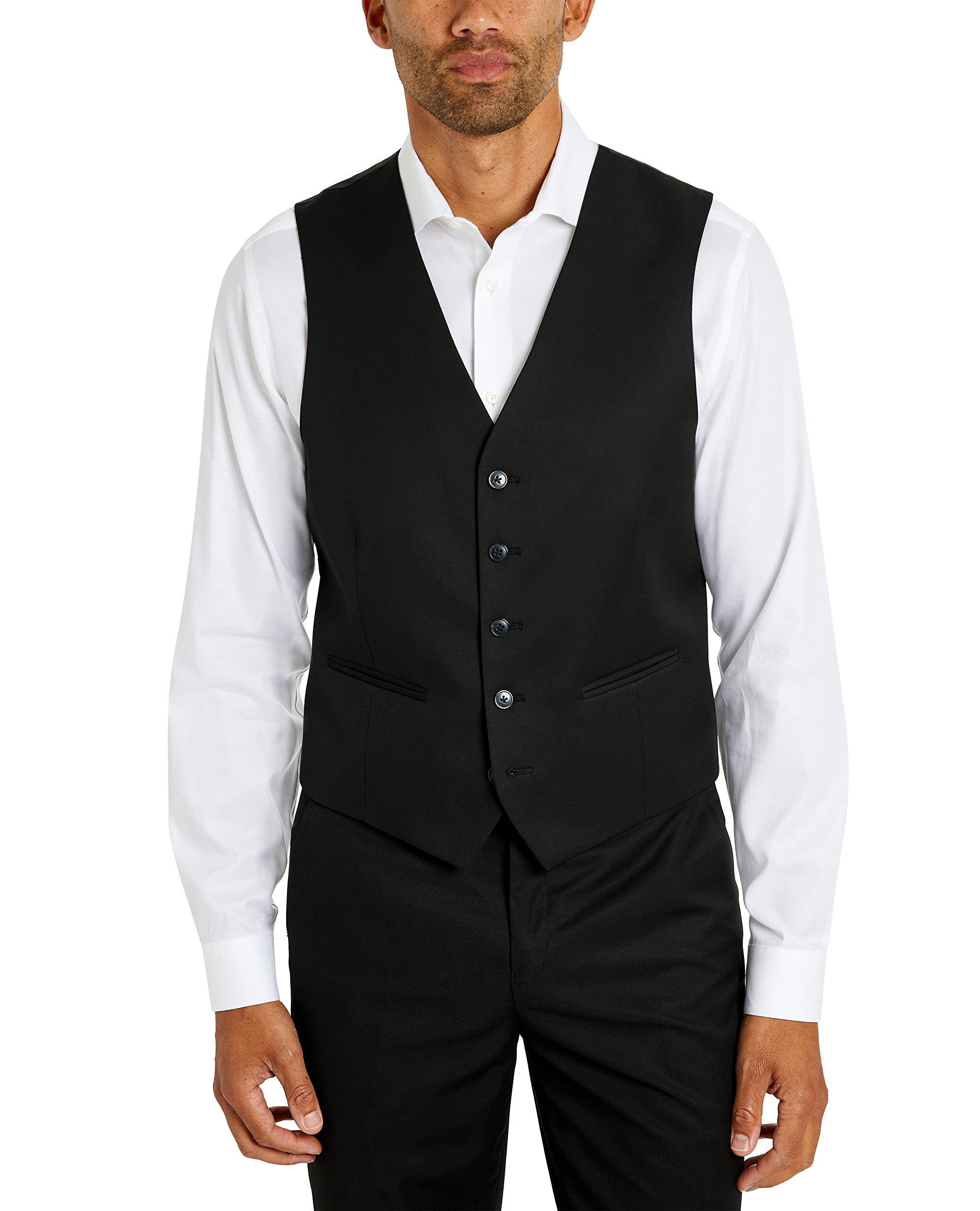 Snapklik.com : Van Heusen Mens Regular Fit Suit Separate Vest