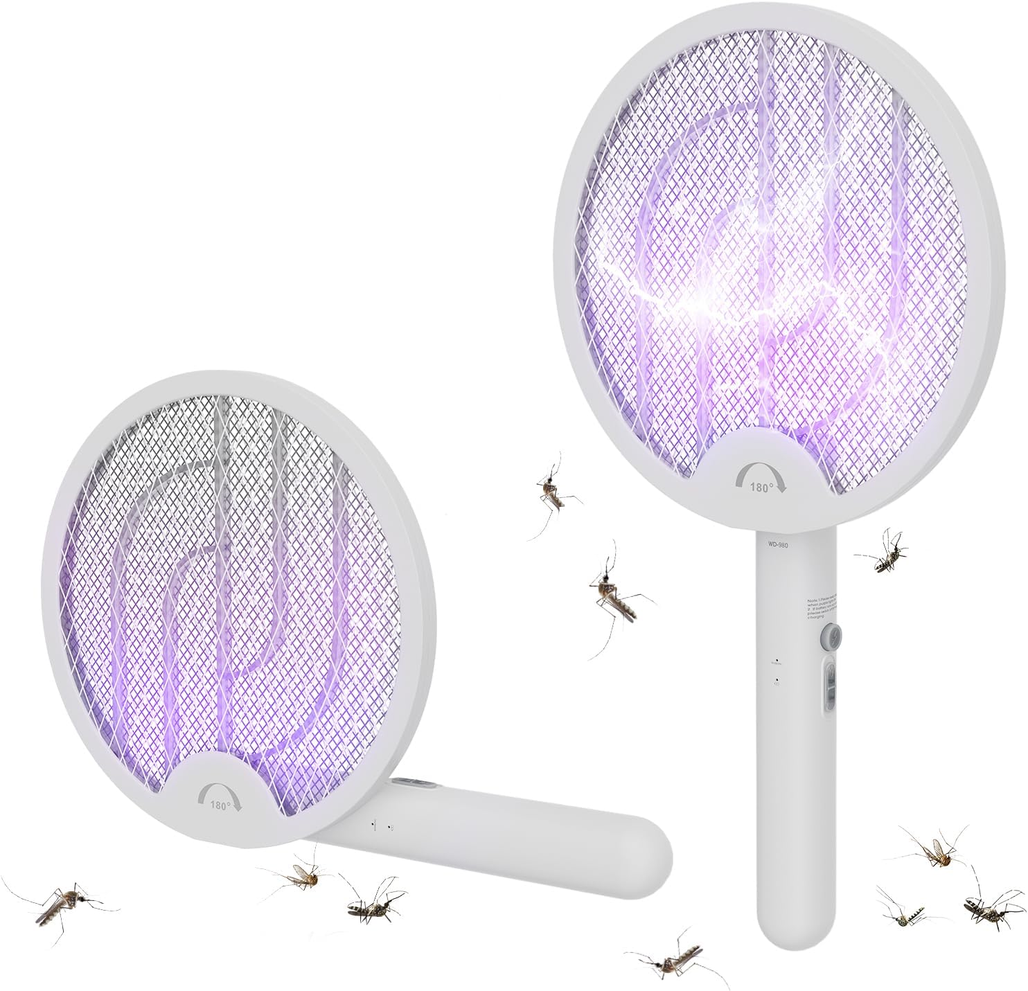 Amazon.com : Electric Fly Swatter + Bug Zapper Indoor : Patio, Lawn ...