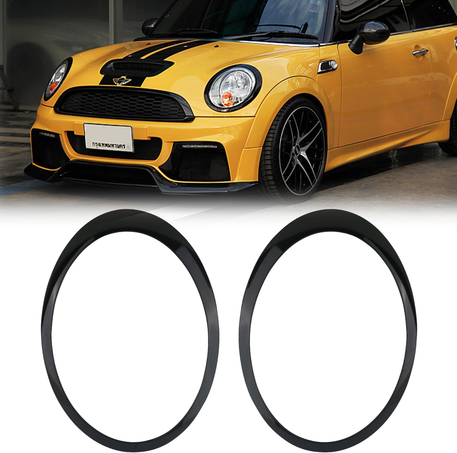 Amazon.com: Left & Right Headlight Trim Head Lamp Ring Compatible with ...