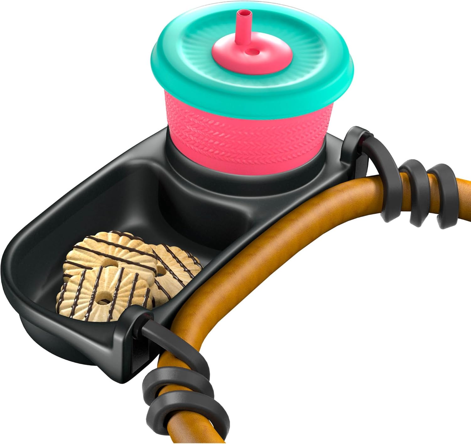 Universal Stroller Snack Tray | Stroller Cup Holder | Silicone Flexible ...