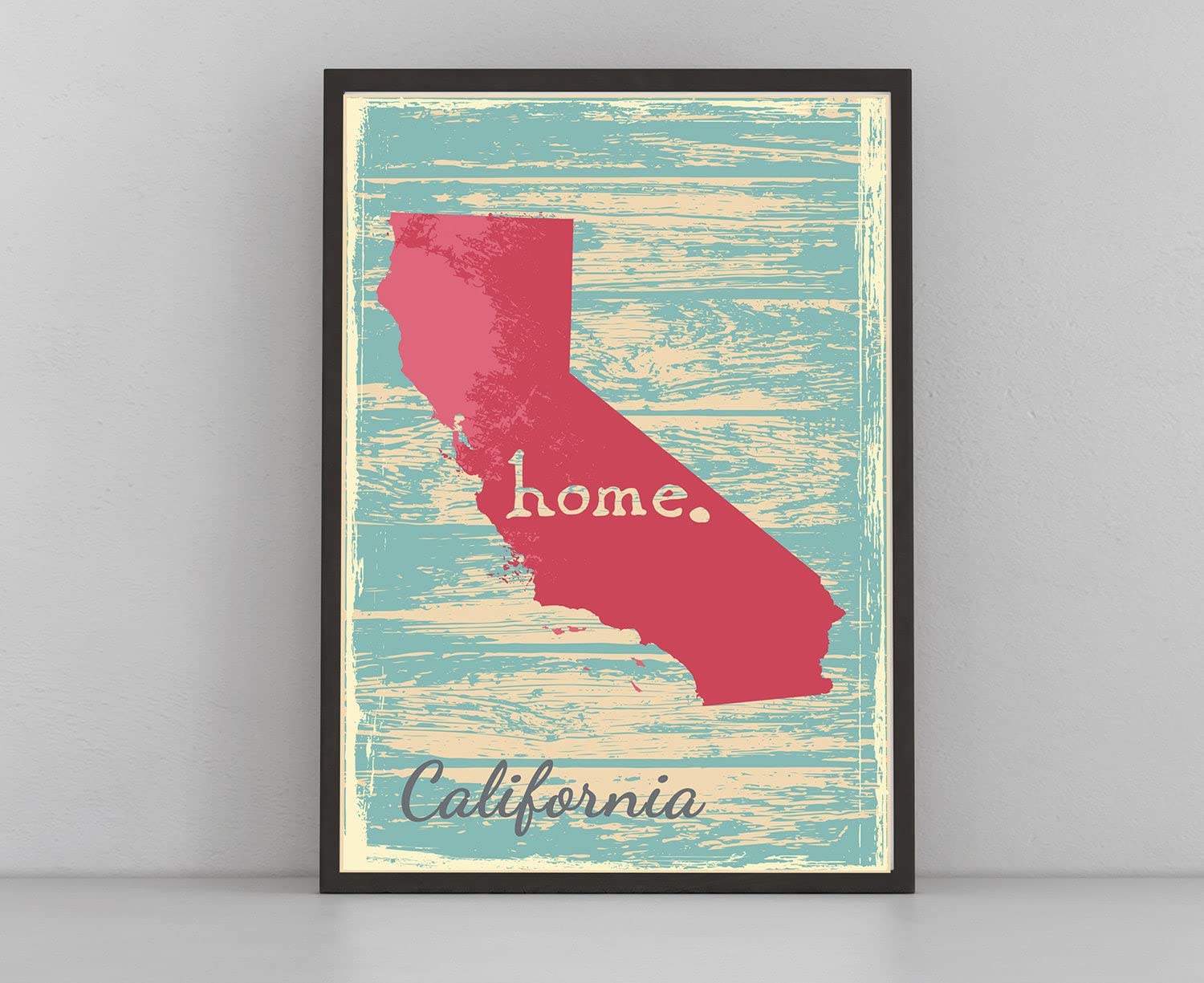 Amazon.com: Retro Style Travel Poster, California Vintage State Poster ...