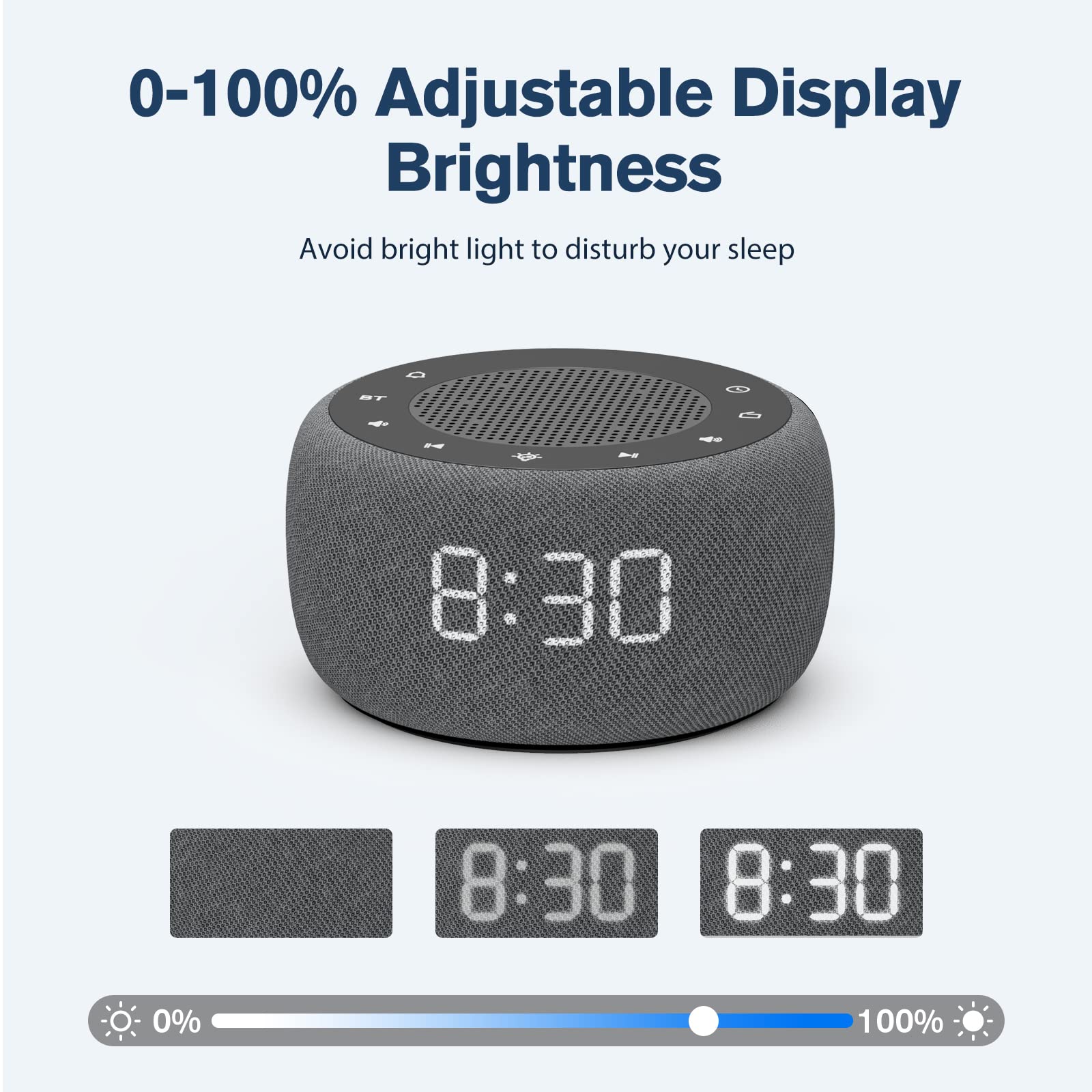Snapklik.com : BUFFBEE Bluetooth Speaker Alarm Clock Radio - High ...