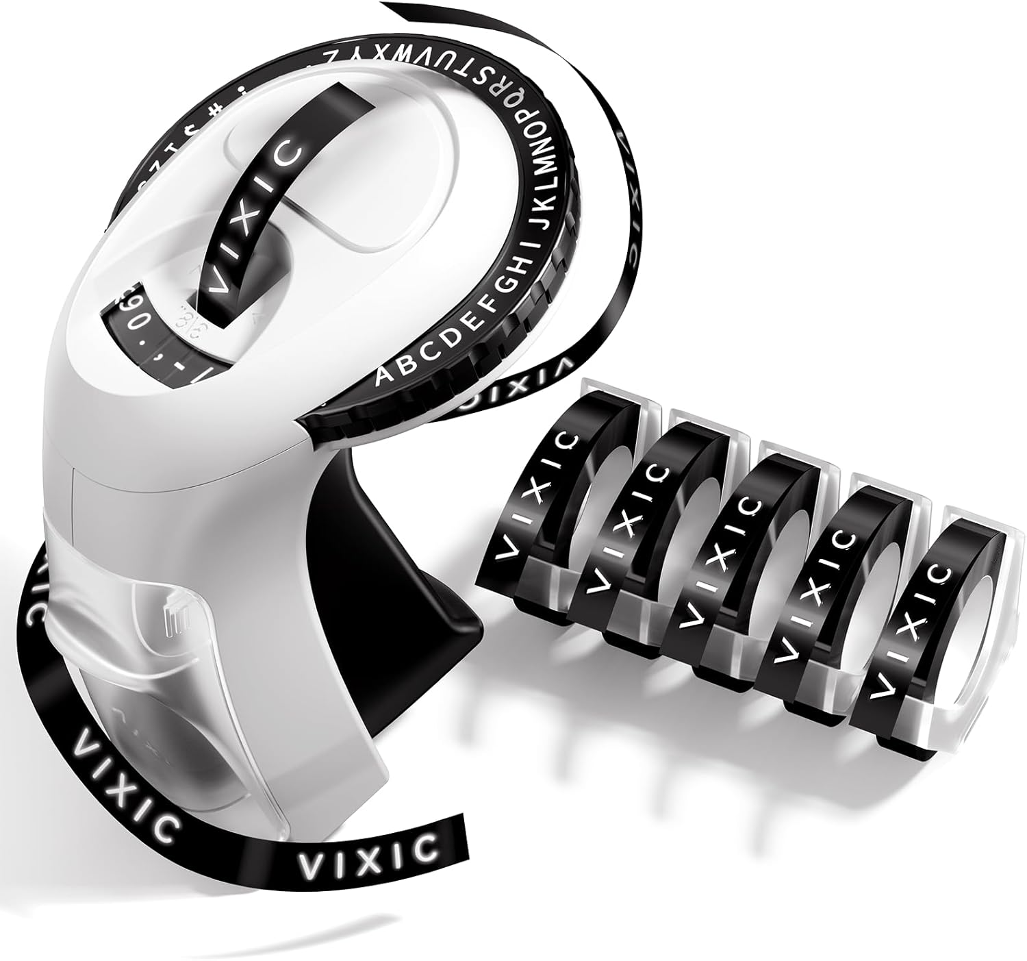 Vixic Embossing Label Maker Machine with Tapes, Embossed Label Maker ...
