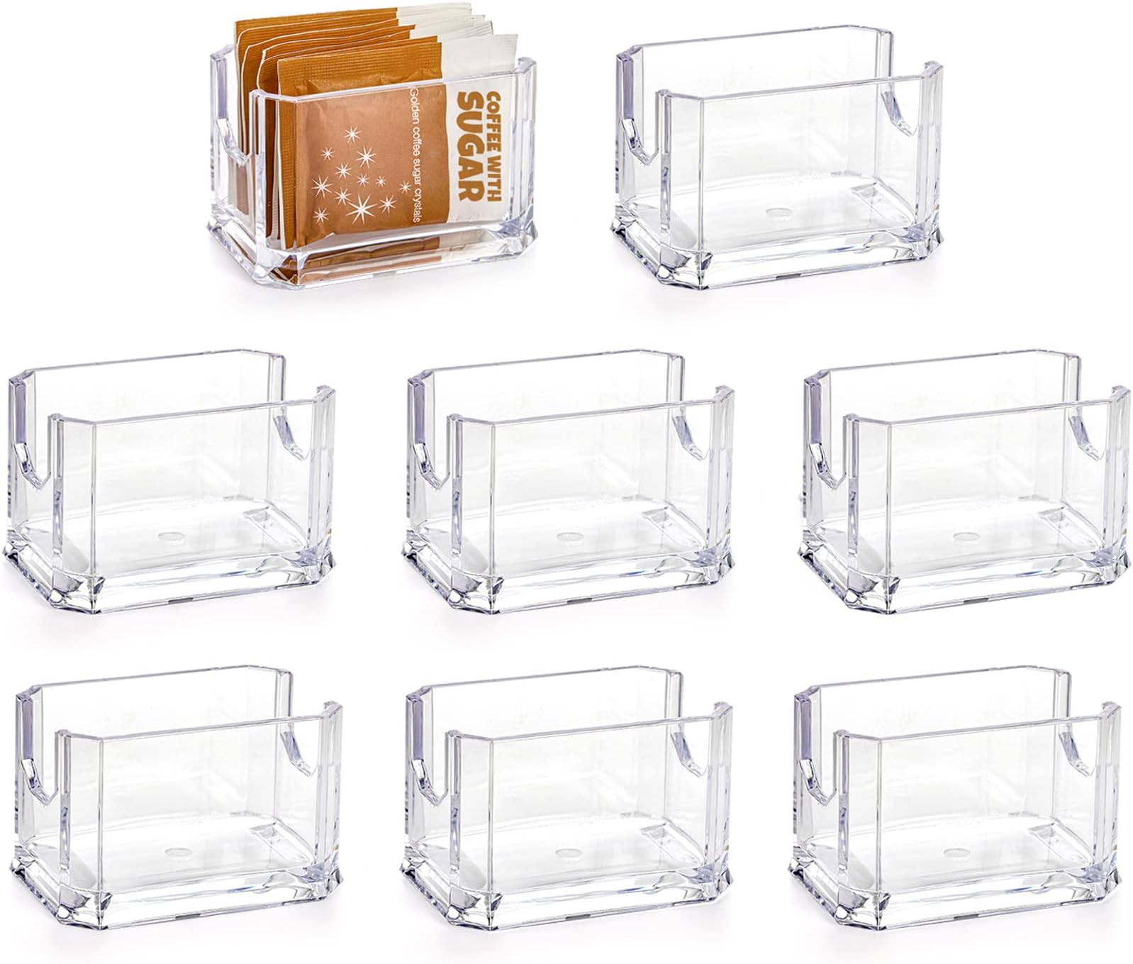 Amazon.com: Sugar Packet Holder - Clear Plastic Storage Container for ...