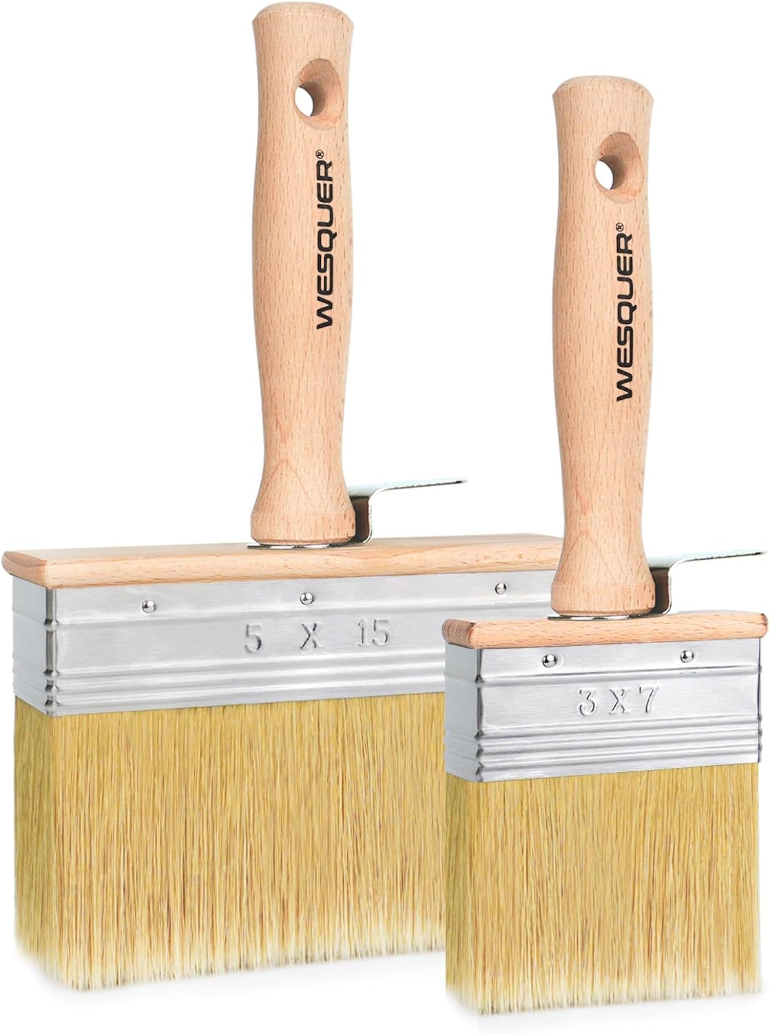 Wesquer Deck Stain Brush 3 Piece Limewash Paint Brush Deck Paint Brush ...