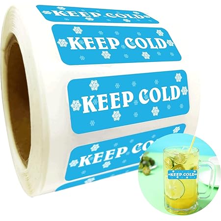 Amazon.com : Keep Refrigerated Upon Arrival Stickers,1x3 Inch Keep Cold ...