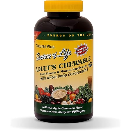 Amazon.com: NaturesPlus Adult's Chewable Multivitamin - 180 Vegetarian ...