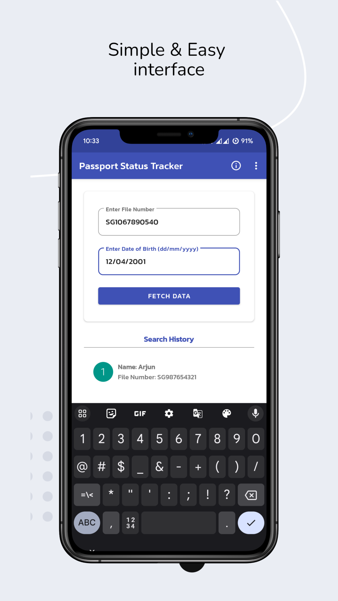 Passport Status Tracker - App on Amazon Appstore