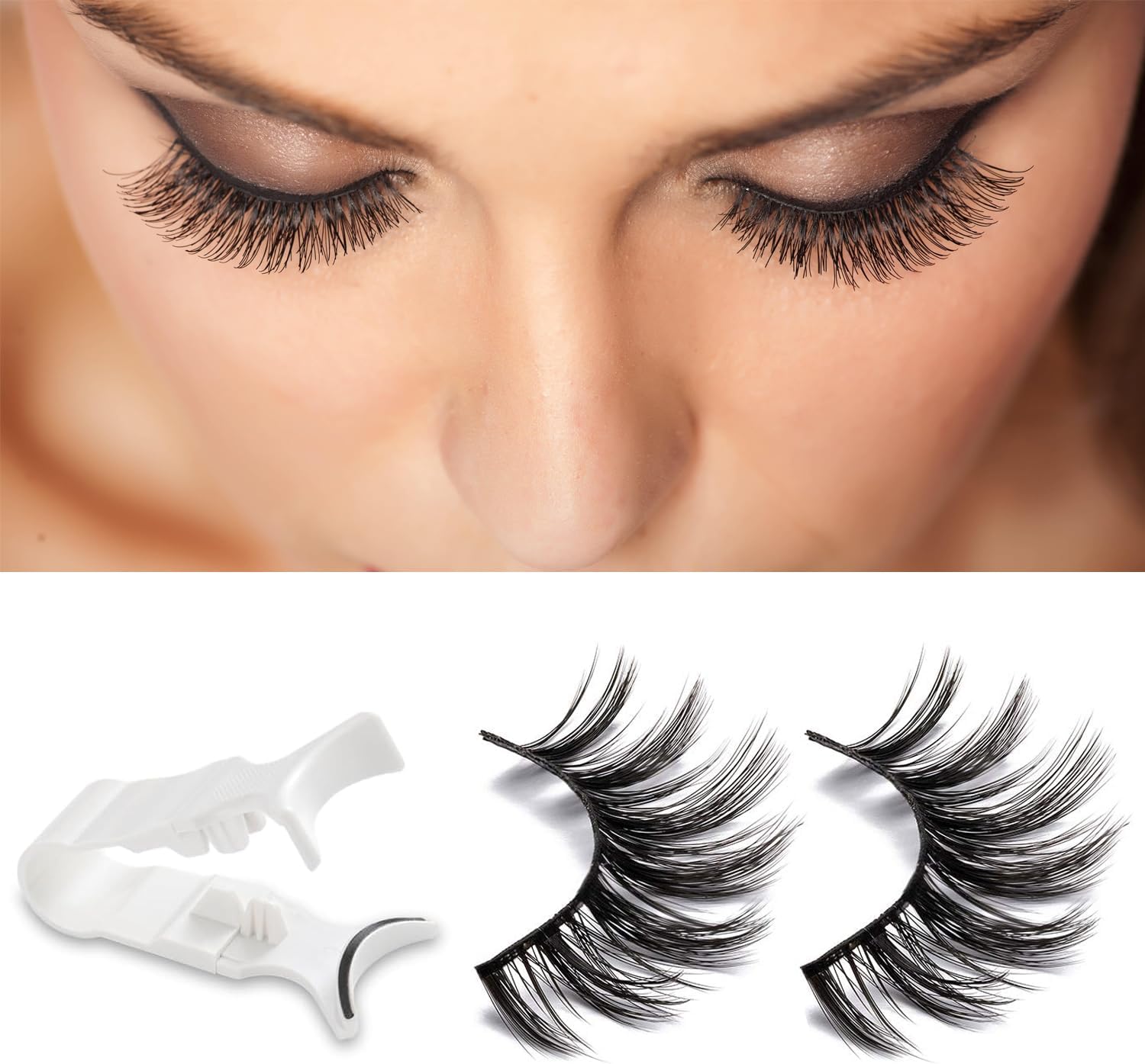Amazon.com: Magnetic False Lashes with Applicator,New2024 Eyelashes ...