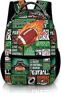 Amazon.com: Football Backpack for Boys Girls, Elementary Middle High ...