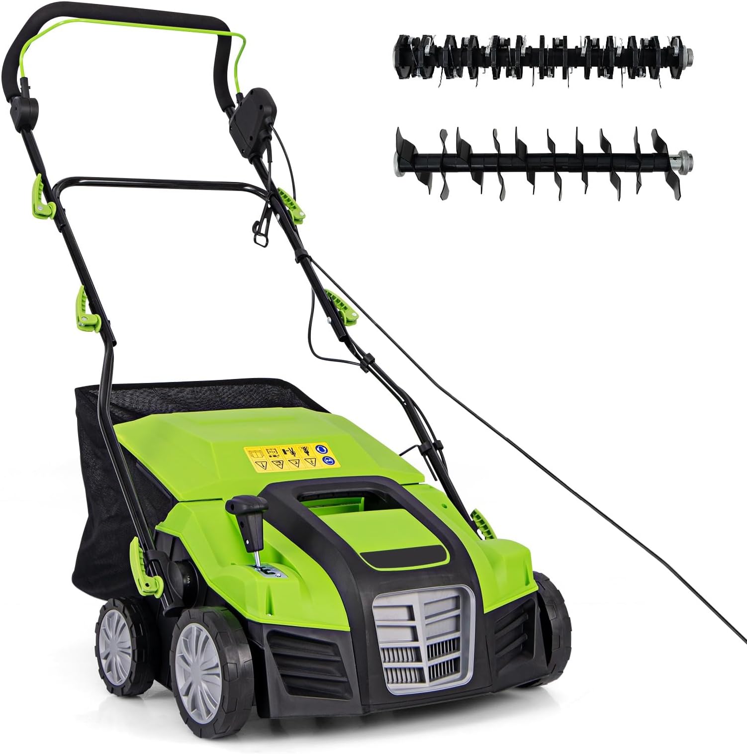 TANGZON 2000W 2-in-1 Electric Lawn Scarifier and Aerator, Garden Grass ...