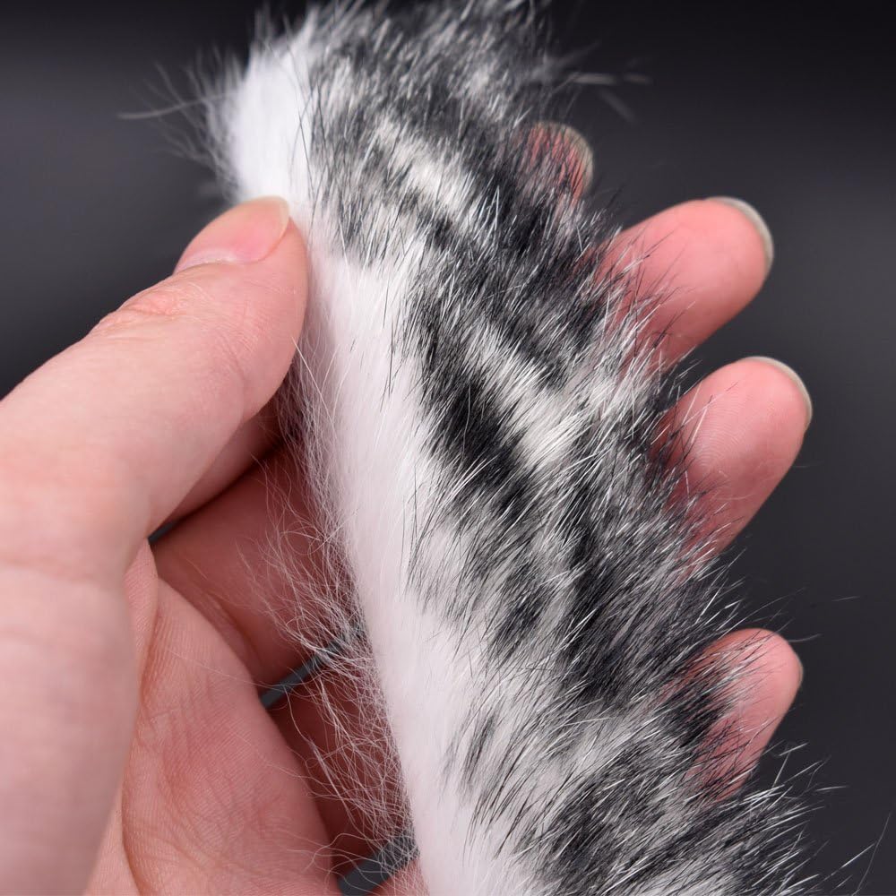 25cm 2cm Width White-Black Zebra Stripes Rabbit Zonker Strips Cut ...