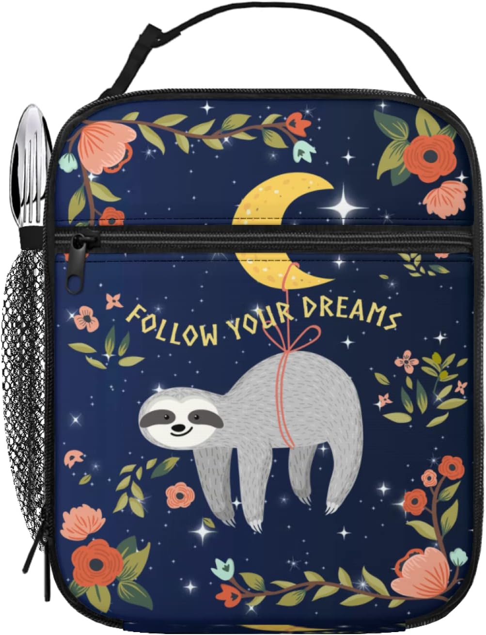Amazon.com: SUNUAN Sloth Lunch Box Insulated Lunch Bag for Women Men ...