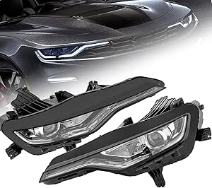 Amazon.com: YINZINR LED Headlight Front Headlamps Assemnbly Fits for ...