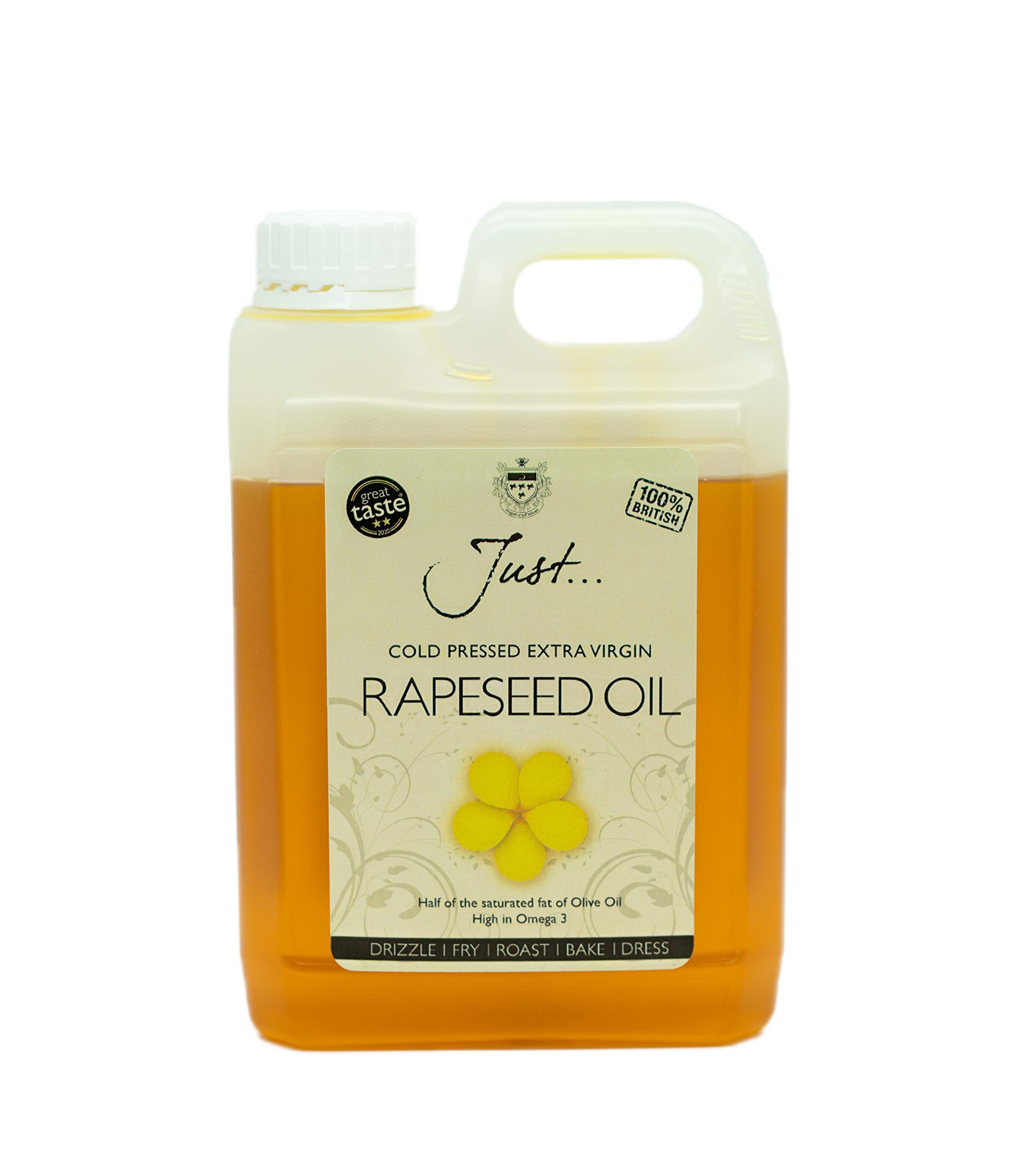 Just Rapeseed Oil - British Cold Pressed Extra Virgin Rapeseed Culinary ...
