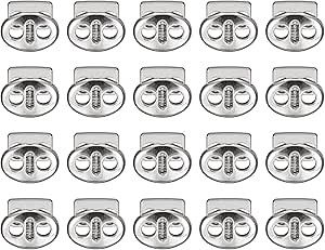 Amazon.com: uxcell Spring Cord Lock End Toggle, 24Pcs Double Hole ...