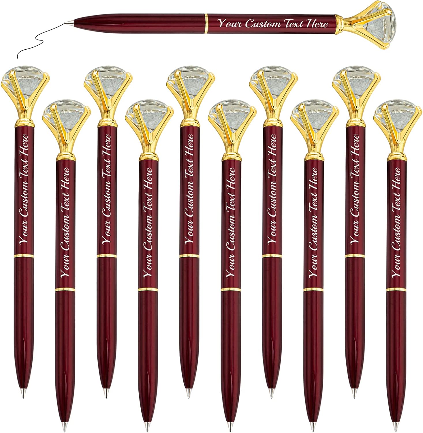 Amazon.com : Personalized Diamond Pens Custom Pens with Name Bulk ...