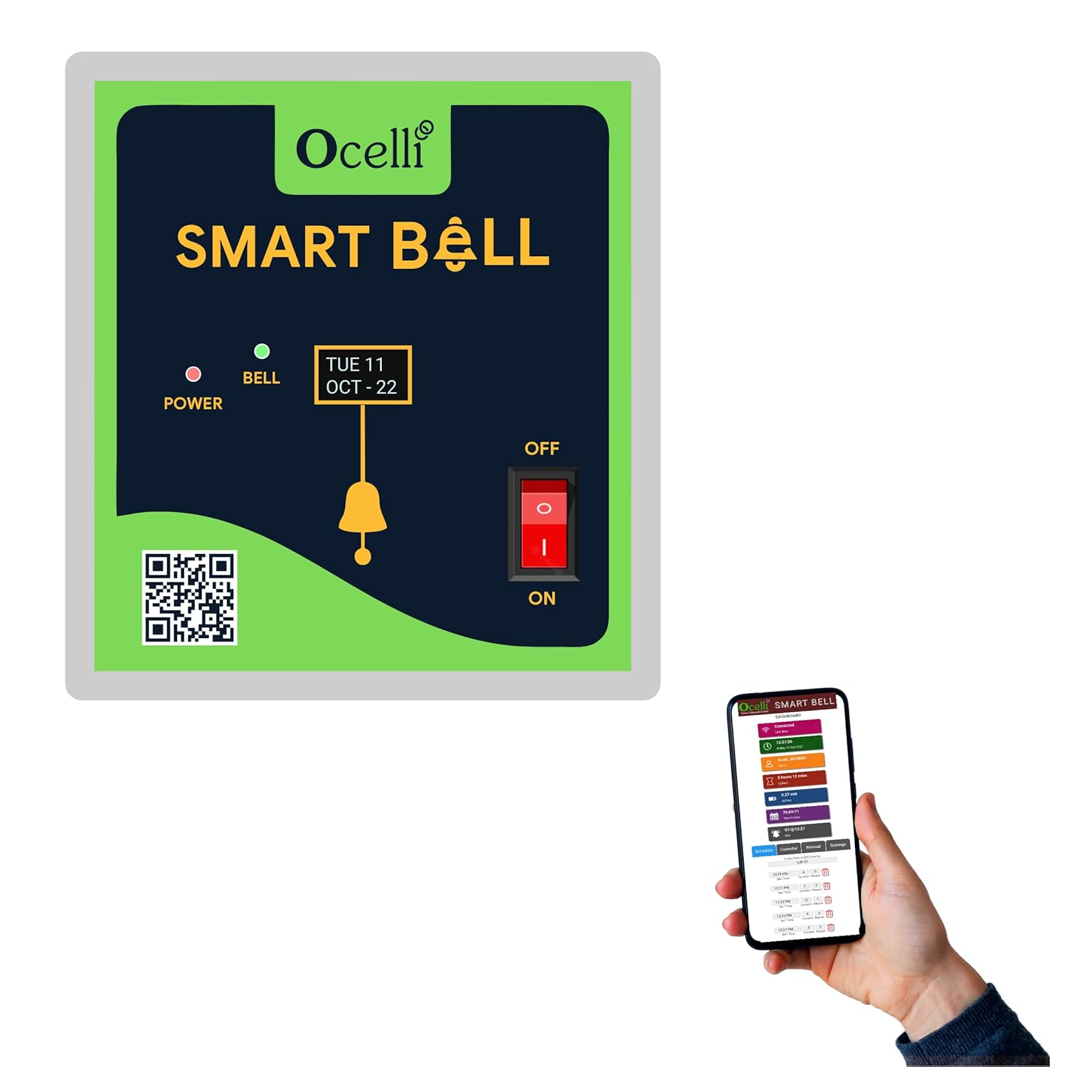 OCELLI School Bell Timer Smart Automatic Bell Management System 20 ...