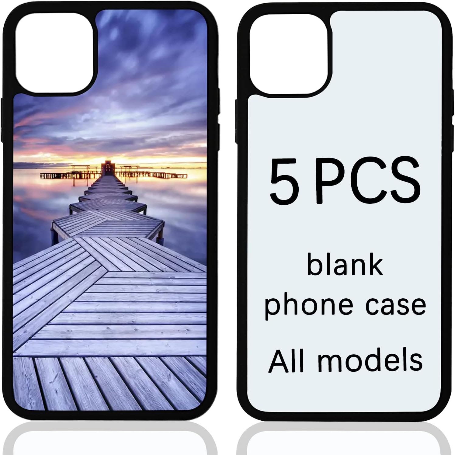 Amazon.com: Flutesan 6 Pieces Sublimation Blank Phone Case Blank ...