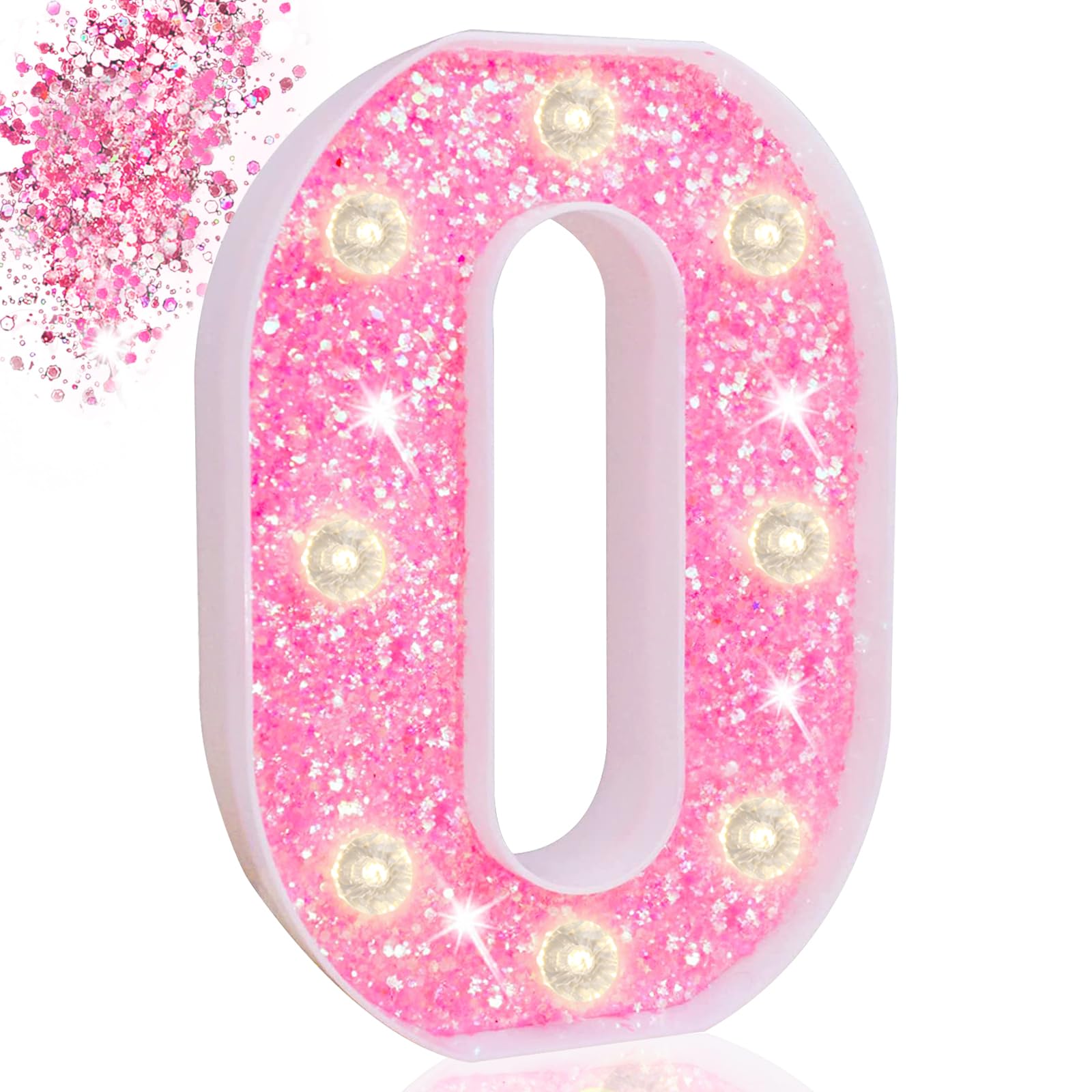 The Letter O In Glitter