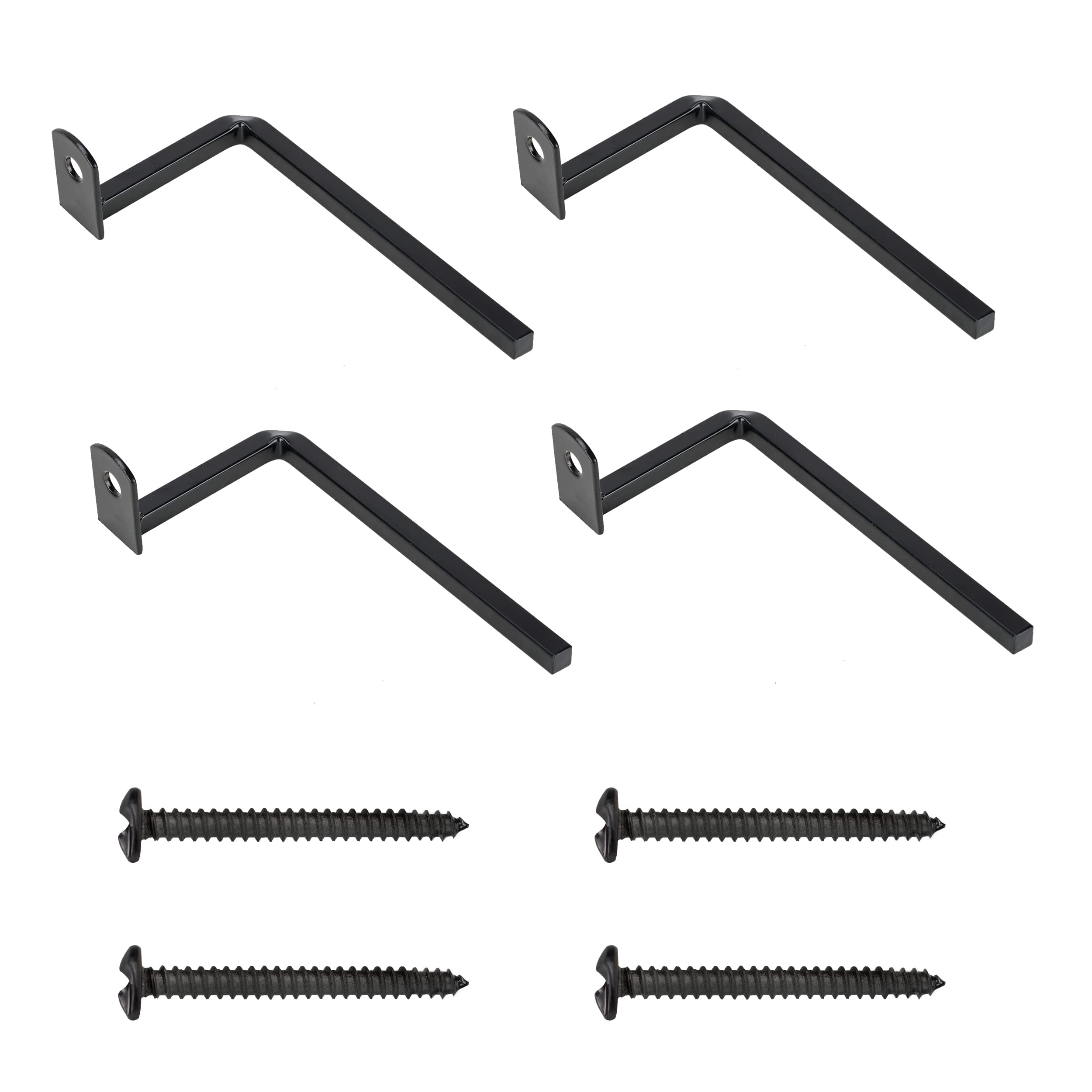 Guardian Window Bar 3 in. Projection Bracket （4-Packs）Black for Window ...
