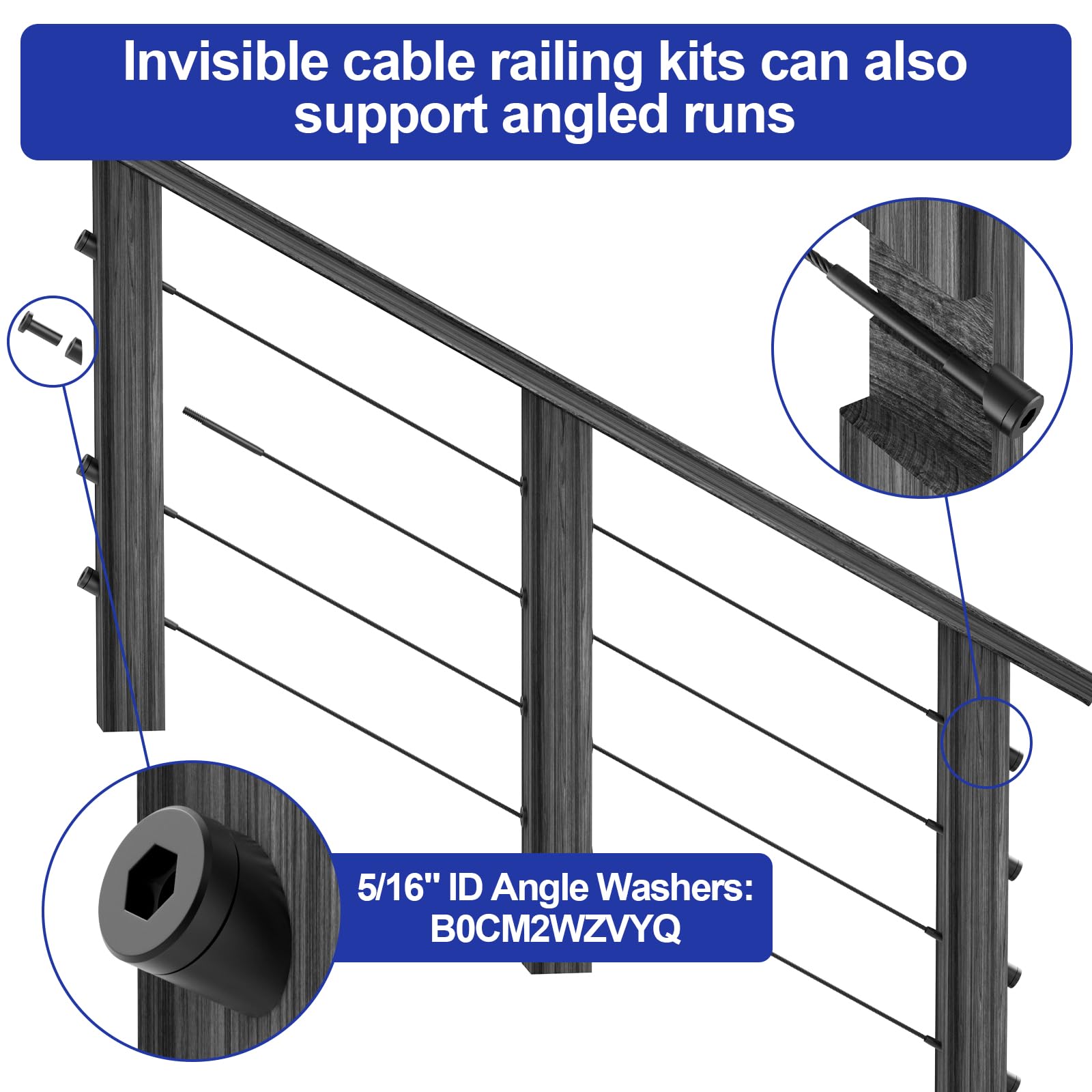 Snapklik.com : BLIKA 30 Pack 1/8" Black Stainless Steel Invisible ...