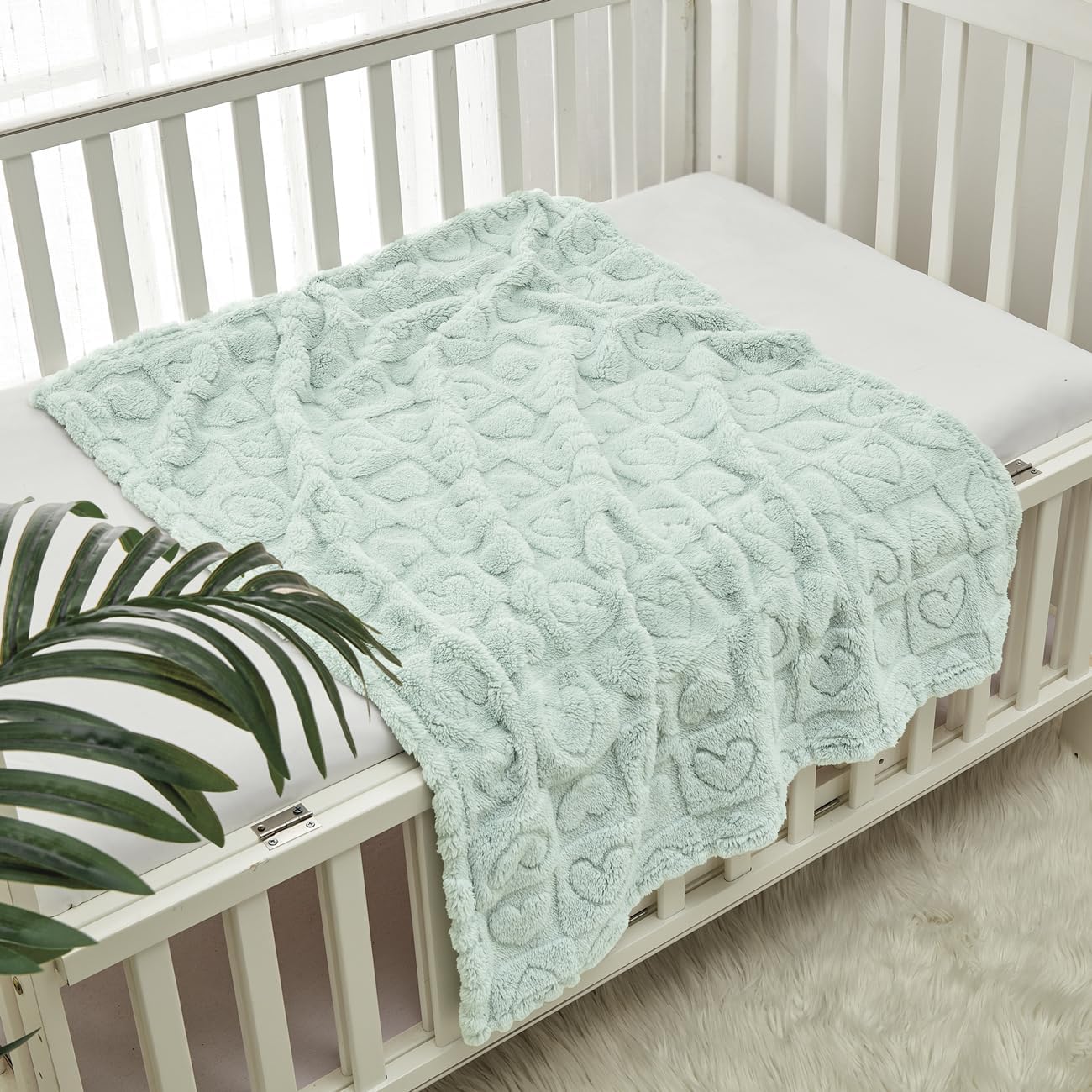 Amazon.com: CREVENT 30"X40" Cozy Soft Warm Sherpa Baby Blanket for ...