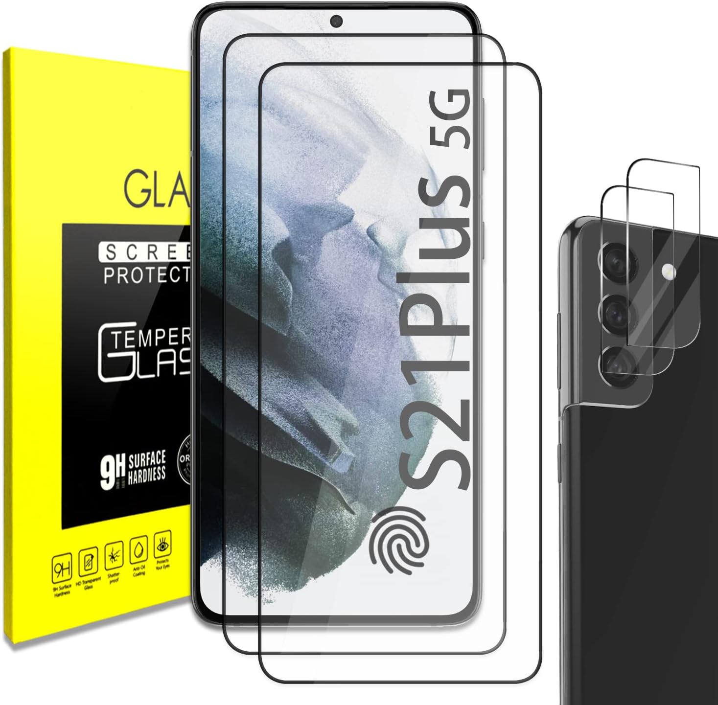 Amazon.com: YEYEBF Galaxy S24 Ultra Screen Protector + Camera Lens Protector, [2 +2 Pack ...