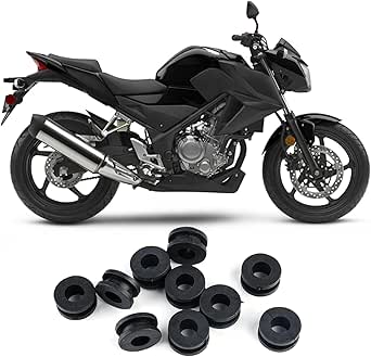 Amazon.com: Motorcycle Rubber Washers, 10 Pieces Motorcycle Fairing ...
